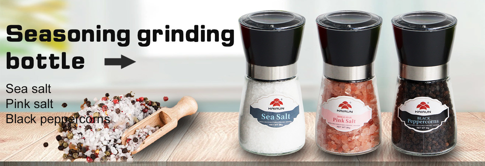 Quality Plastic Pepper Grinders & Glass Salt And Pepper Grinders ...