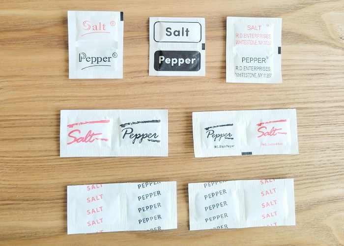 Salt&Pepper Twin Packet Condiment Packets , Salt Sachet, Pepper Sachet ...