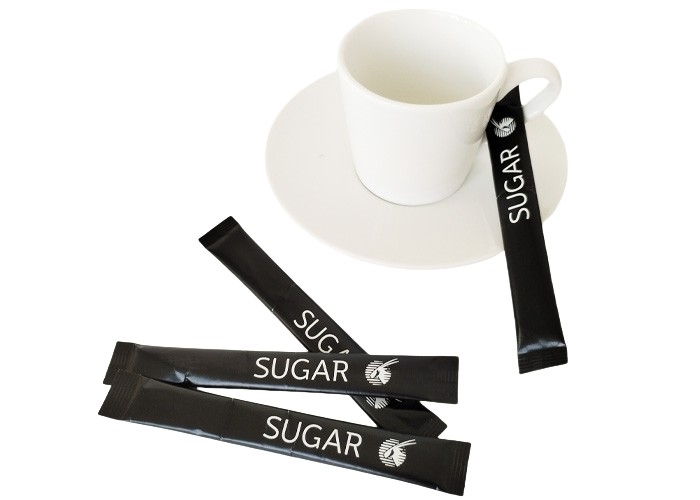 Individual Wrapped Sugar Sticker, White Sugar Packet FDA Certified